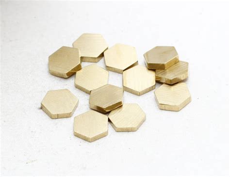 12mm Brass Hexagons Honeycomb Blank Honeycomb Ae40 Jewelry Making