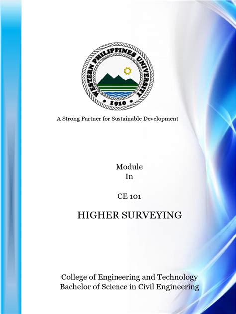 module 4 fundamentals of surveying pdf surveying contour line