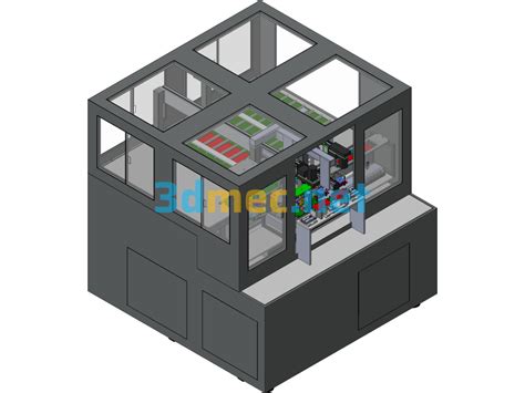 Glass Thickness Testing Machine 3d Model Solidworks