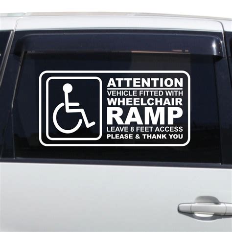 Handicapped Van Decals Etsy