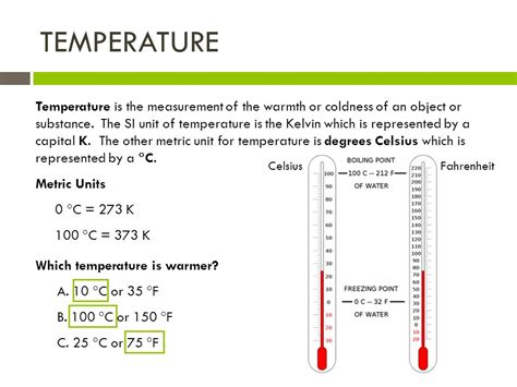 Units Of Temperature