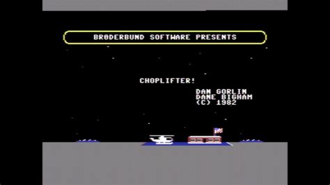 Choplifter C64 1982 Youtube