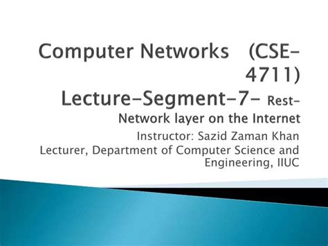 ppt computer networks cse 4711 lecture segment 7 rest network