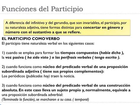 ¿cuál Es La Diferencia Entre Infinitivo Gerundio Y Participio