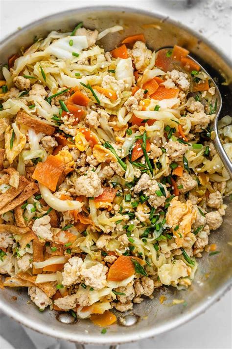 Egg Roll In A Bowl Ground Turkey Chefjar