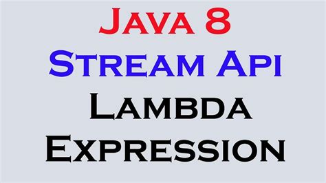 174 Lambda Expression In Java 8 Youtube