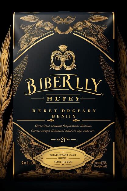 Premium Photo Website Layout Barley Cereal Packaging Classic With A Gold And Ivory Palett