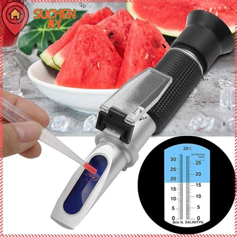 Suchenmy Salinity Refractometer Accurate Handheld Seawater Salinometer