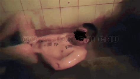 Chinese Fag Licks And Bathes In Urinal Trough