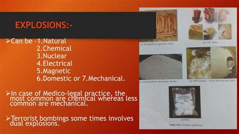 Explosive Injuries Ppt By Himasri Reddy Pptx First Aid Injuries