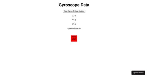 Gyroscope Codesandbox