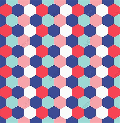 Colorful Geometric Hexagon Seamless Pattern Background Geometric Card Pattern Background