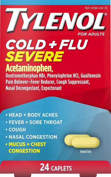 Tylenol Cold Flu Severe For Adults Caplets Main