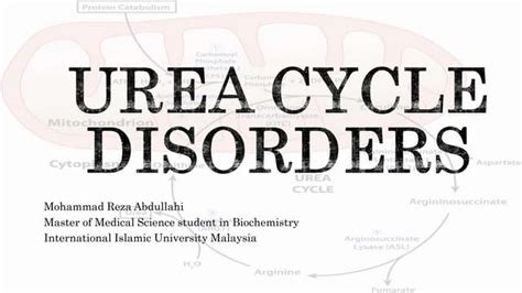 Urea Cycle Disorder Pptx