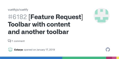 Feature Request Toolbar With Content And Another Toolbar · Issue 6182 · Vuetifyjsvuetify