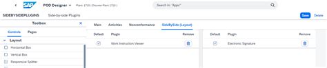 side by side pod plugins using layout containers w sap community