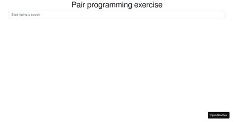 Jamie Larchinpair Programming Exercise Codesandbox