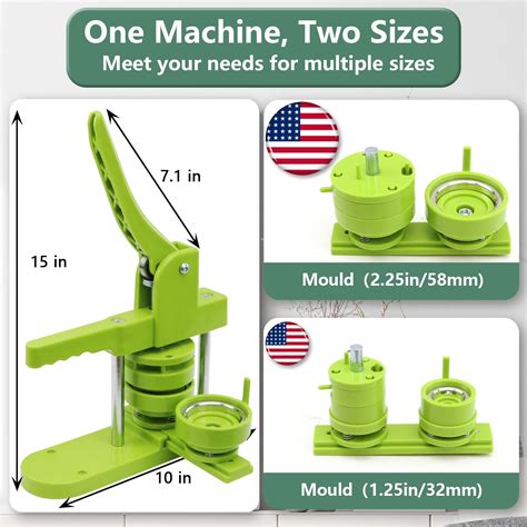 Happizza Button Maker Machine Multiple Sizes Pin Maker Machine 125