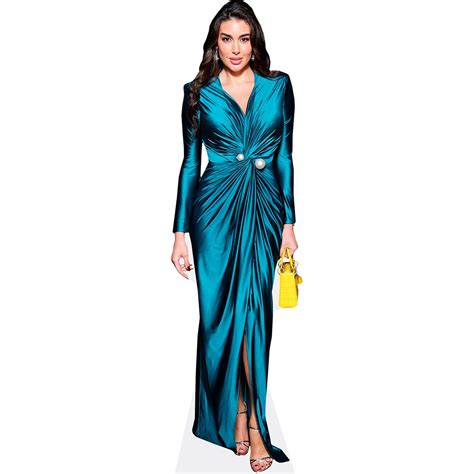 Yasmine Sabri Blue Dress Cardboard Cutout Celebrity Cutouts