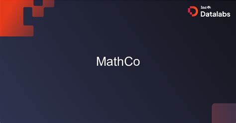 Mathco An Enterprise Tech Funded Company Based Out Of Chicago