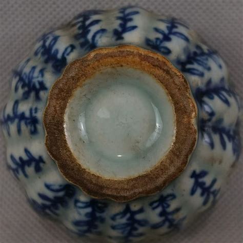 晚清民窯青花瓷手繪纏枝蓮老式茶杯主人杯仿古瓷器復古茶具收藏品 蝦皮購物