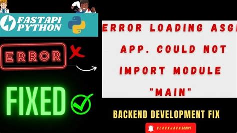 Fix Python Fastapi Uvicorn Error Loading Asgi App Could Not Import