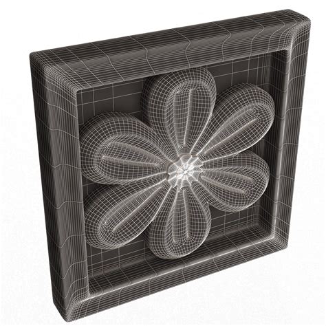 3d File Rosette Carved Decoration Cnc 027 🏵️ ・3d Printing Template To