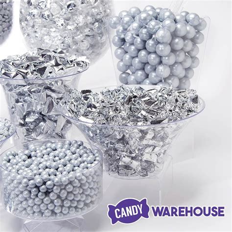 Silver Premium Candy Buffet Kit 25 To 50 Guests Bestcandyshop