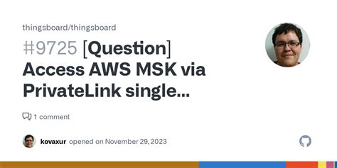 Question Access Aws Msk Via Privatelink Single Loadbalancer · Issue 9725 · Thingsboard