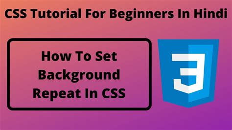 How To Set Background Repeat In CSS In Hindi CSS Tutorial For Beginners YouTube