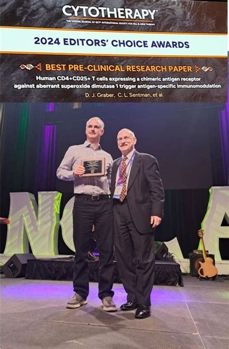 Congrats To Our Collaborators David Graber And Charles Sentman At Geisel School Of Medicine At