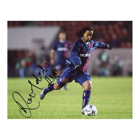 Signed Autograph Ronaldinho All