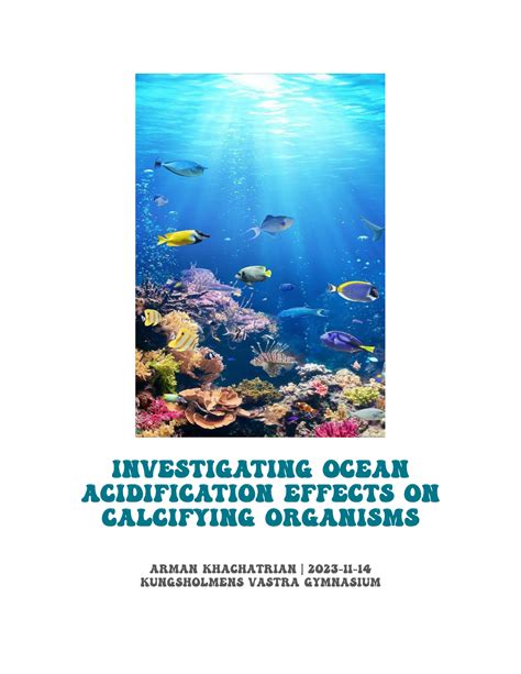 Investigating Ocean Acidification Effects On Calcifying Organisms