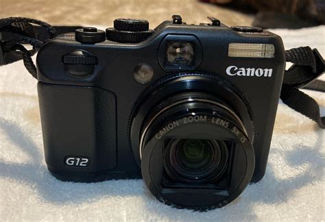 Cannon G12 Power Shot Digital Camera With One Battery And Charger
