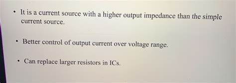 Solved Design Widlar Current Source 100 Ua Specifications
