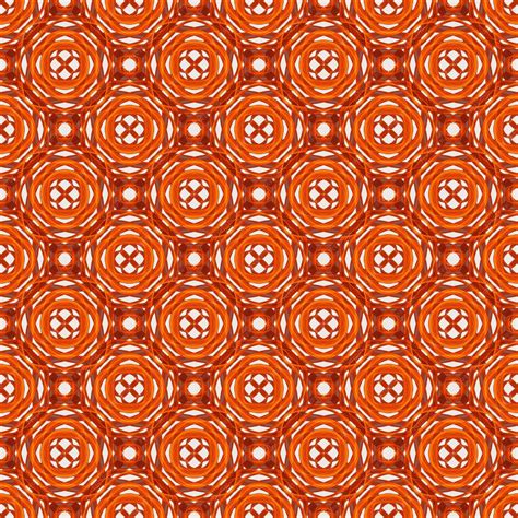 Premium Vector Red Fire Flower Fabirc Ethnic Seamless Pattern