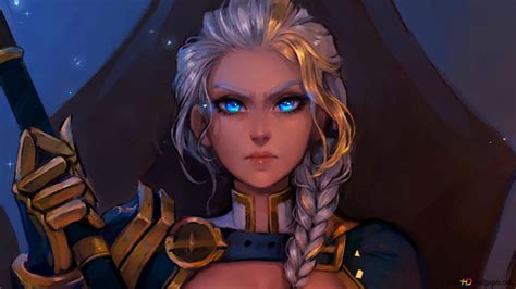 World Of Warcraft Wow Warrior Jaina 4k Wallpaper Download