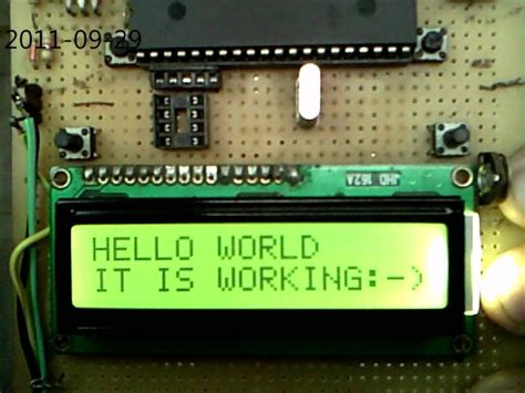 4 Bit Interfacing Of A 16X2 LCD Display To PIC16F877A Atmega16 32 MSP430 ATMega32 AVR