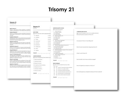 Trisomy 21 Made By Teachers