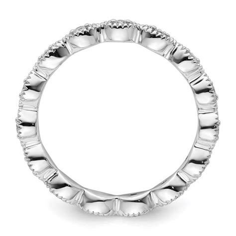 Sterling Silver Stackable Expressions 15 Ct Diamond Ring Qsk333