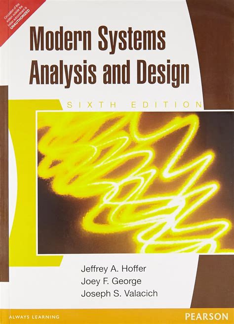 Modern Systems Analysis And Design Sixth Edition Hoffer 9788131761410 Books