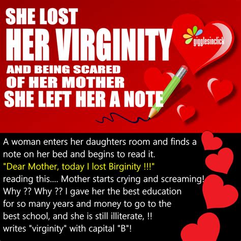 In Many Parts Of The World Telling Your Mother About Loosing Virginity