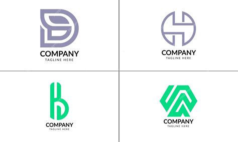 Premium Vector Grid Logo Design With Set