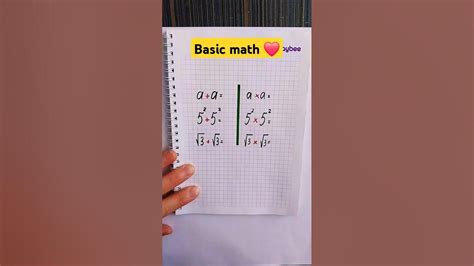 Basic Math Rules📜 Share With Your Friends Maths Shorts H Youtube