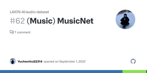 music musicnet · issue 62 · laion ai audio dataset · github