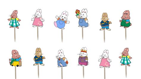 Max And Ruby Cupcake Toppers 12pc 24pc 36pc Etsy