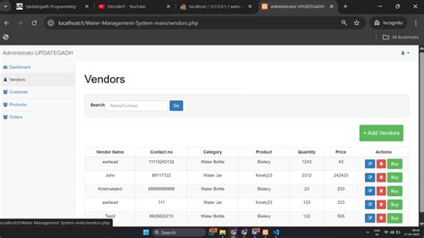 💧 Water Management System Using Php And Mysql Complete Source Code