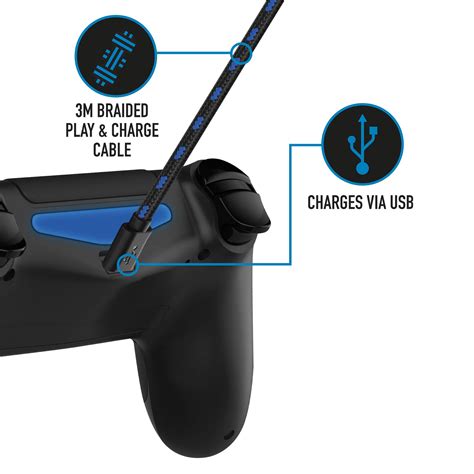 Stealth Ps4 3m Superfast Play And Charge Cables Icc Malta