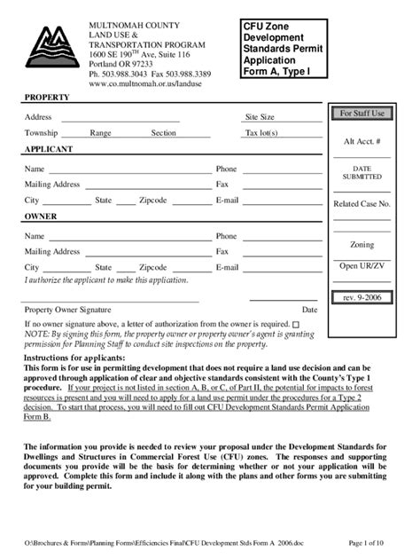 Fillable Online Unincorporated Multnomah County And Zoning Code Fax Email Print Pdffiller