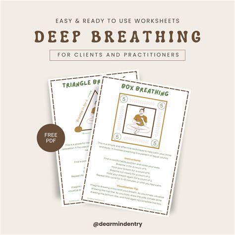 Printable Diaphragmatic Breathing Exercises Breathing Techniques For